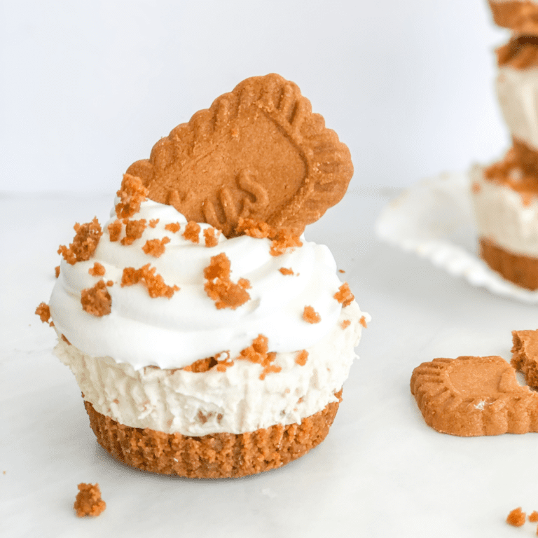 Mini Biscoff Cheesecakes (No Bake)