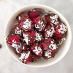 3-Ingredient Dark Chocolate Filled Raspberries with Coconut