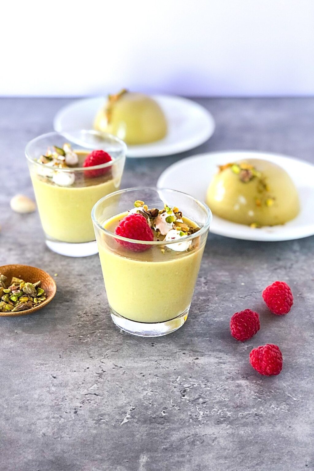 6-Ingredient Pistachio Panna Cotta with Greek Yogurt (Quick Prep)