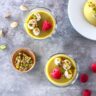 6-Ingredient Pistachio Panna Cotta with Greek Yogurt (Quick Prep)