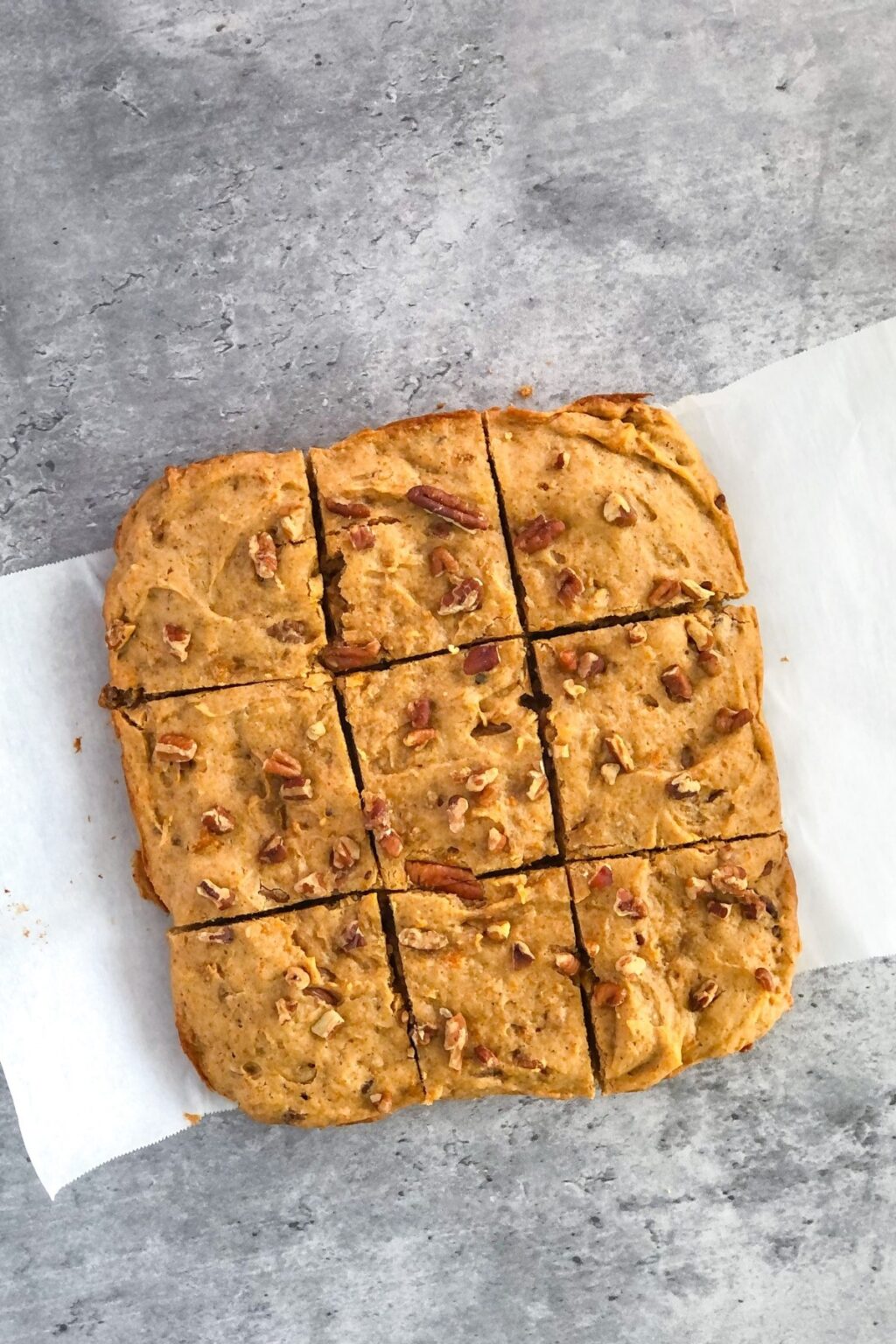 Pecan Sweet Potato Blondie Bars