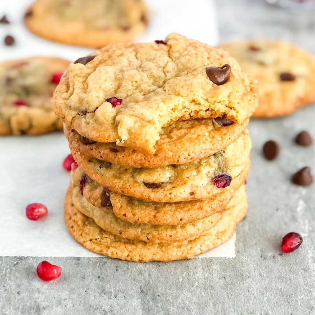 Chocolate Chip Pomegranate Cookies