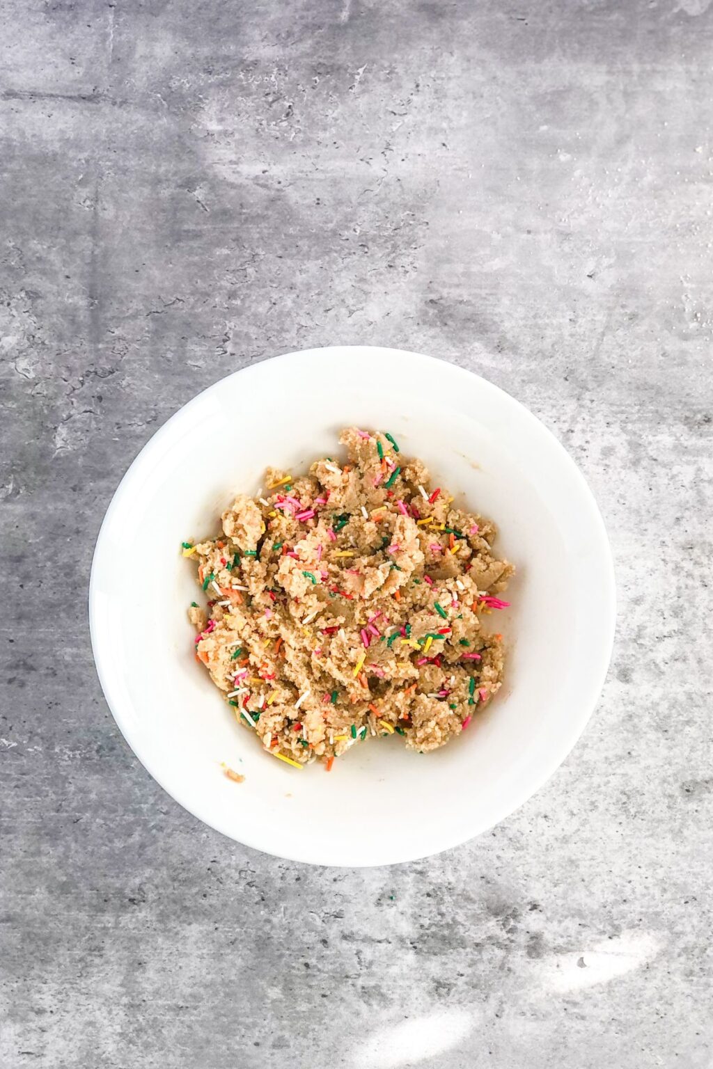 No Bake Edible Sugar Cookie Dough with Sprinkles (Gluten Free)
